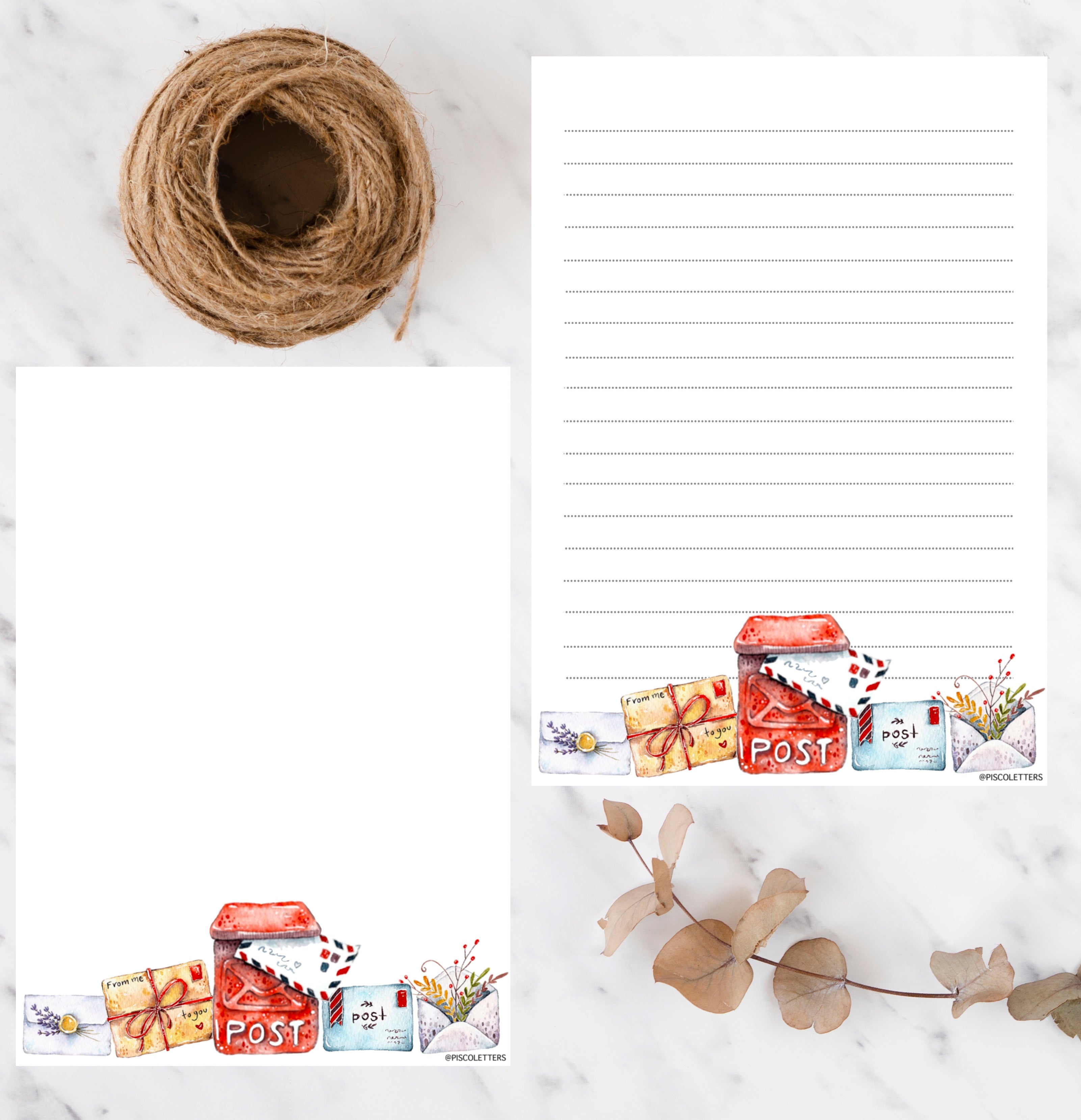 Happy mail printable paper – Piscoletters