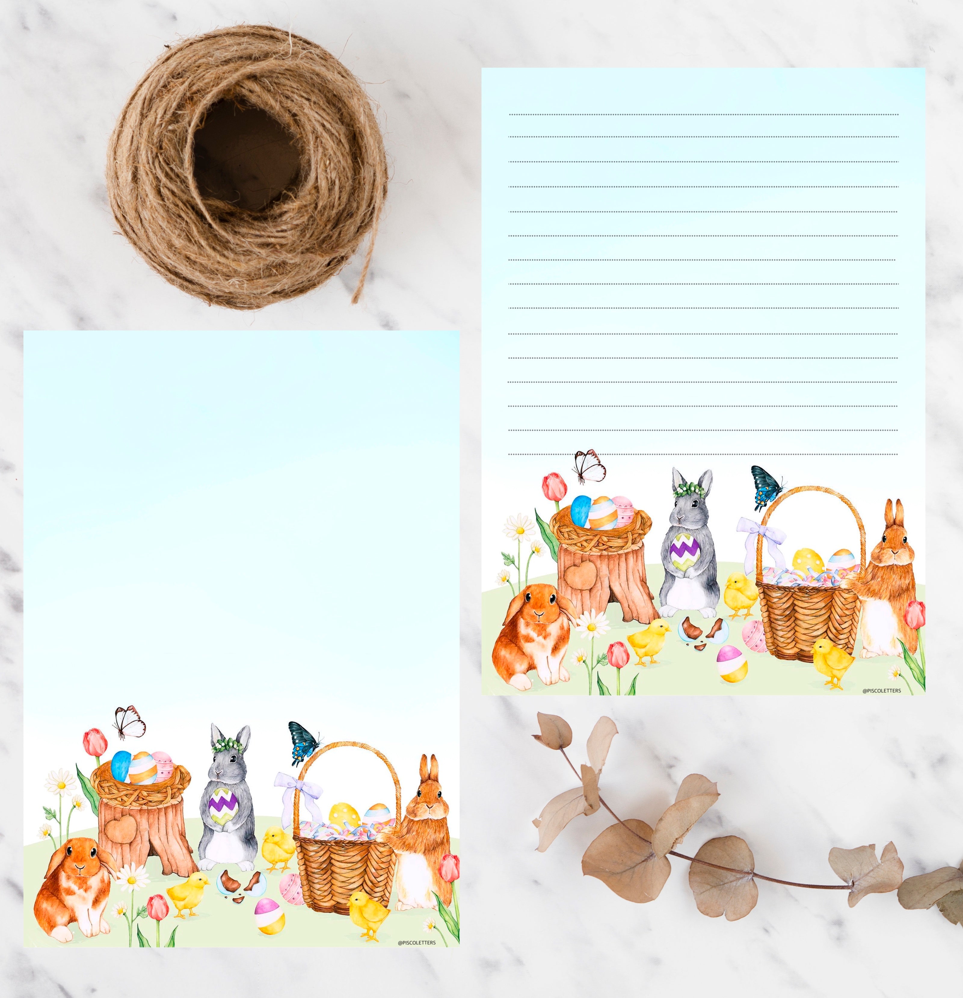 Easter printable paper – Piscoletters