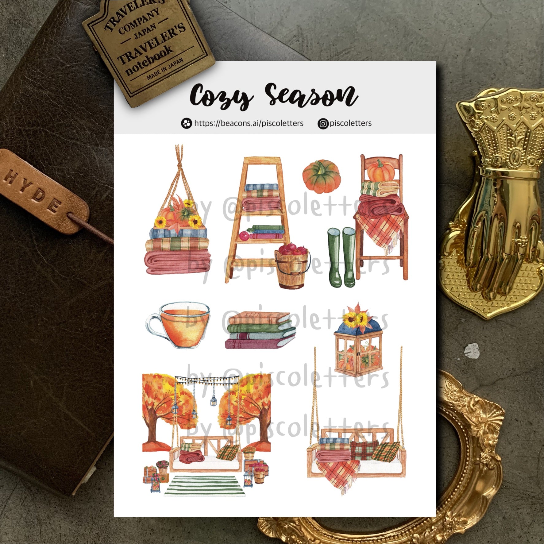 Cozy Season Sticker Sheet – Piscoletters