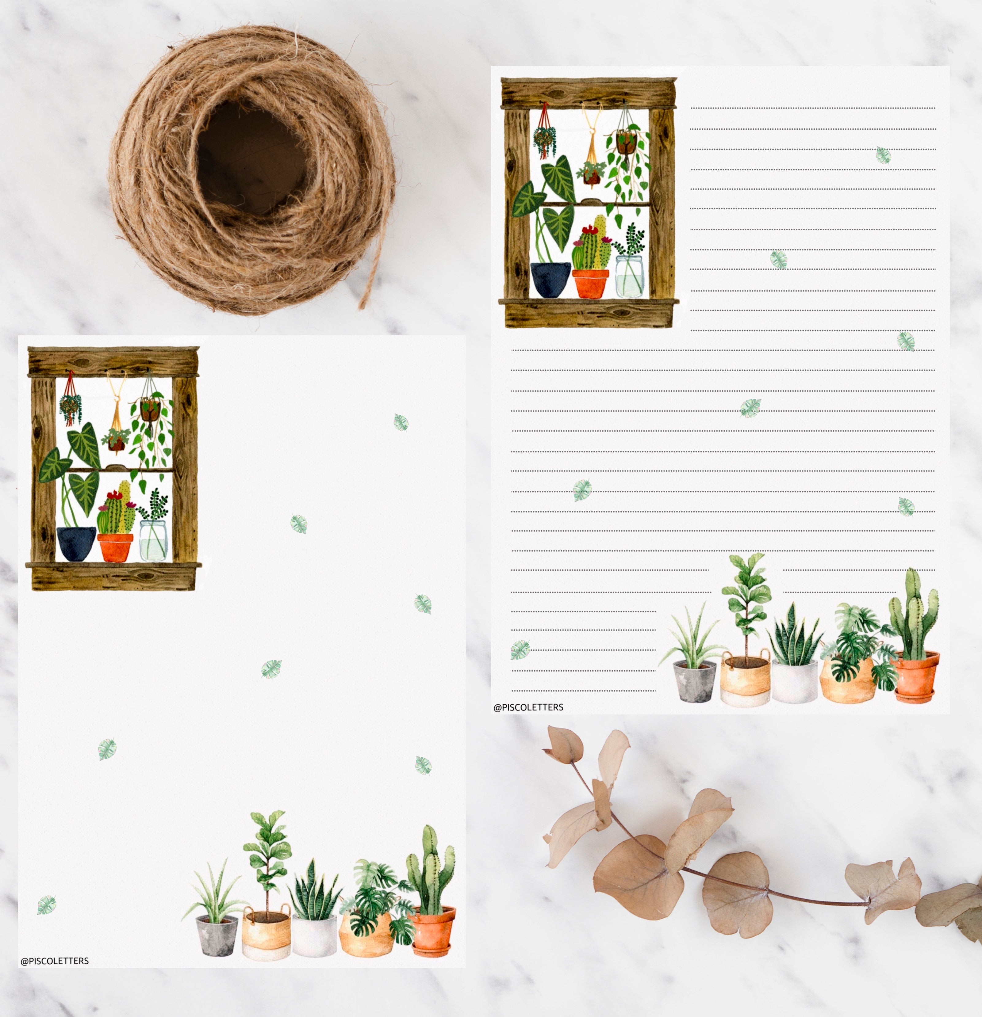Home garden printable paper – Piscoletters