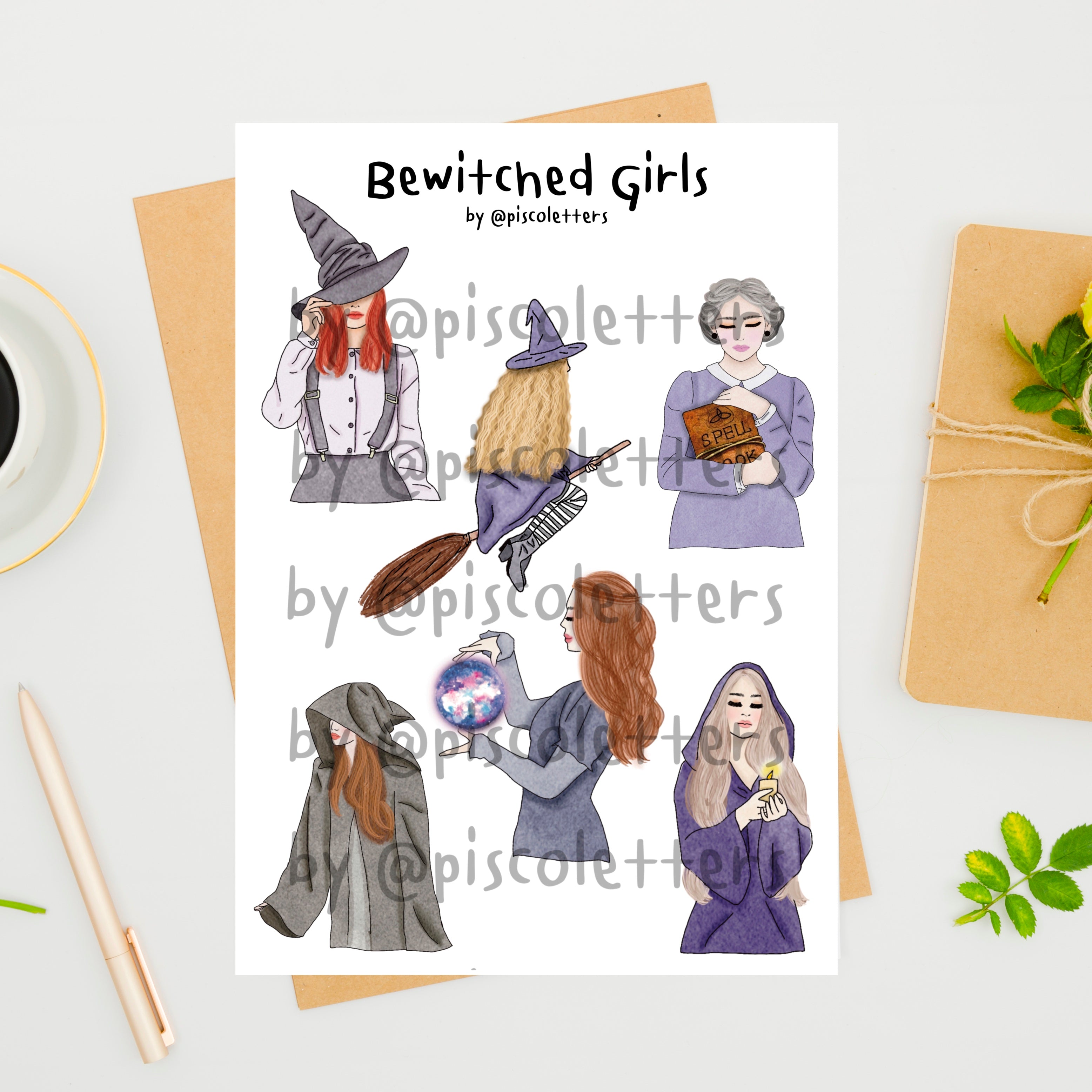 Bewitched Girls Printable (Digital) – Piscoletters