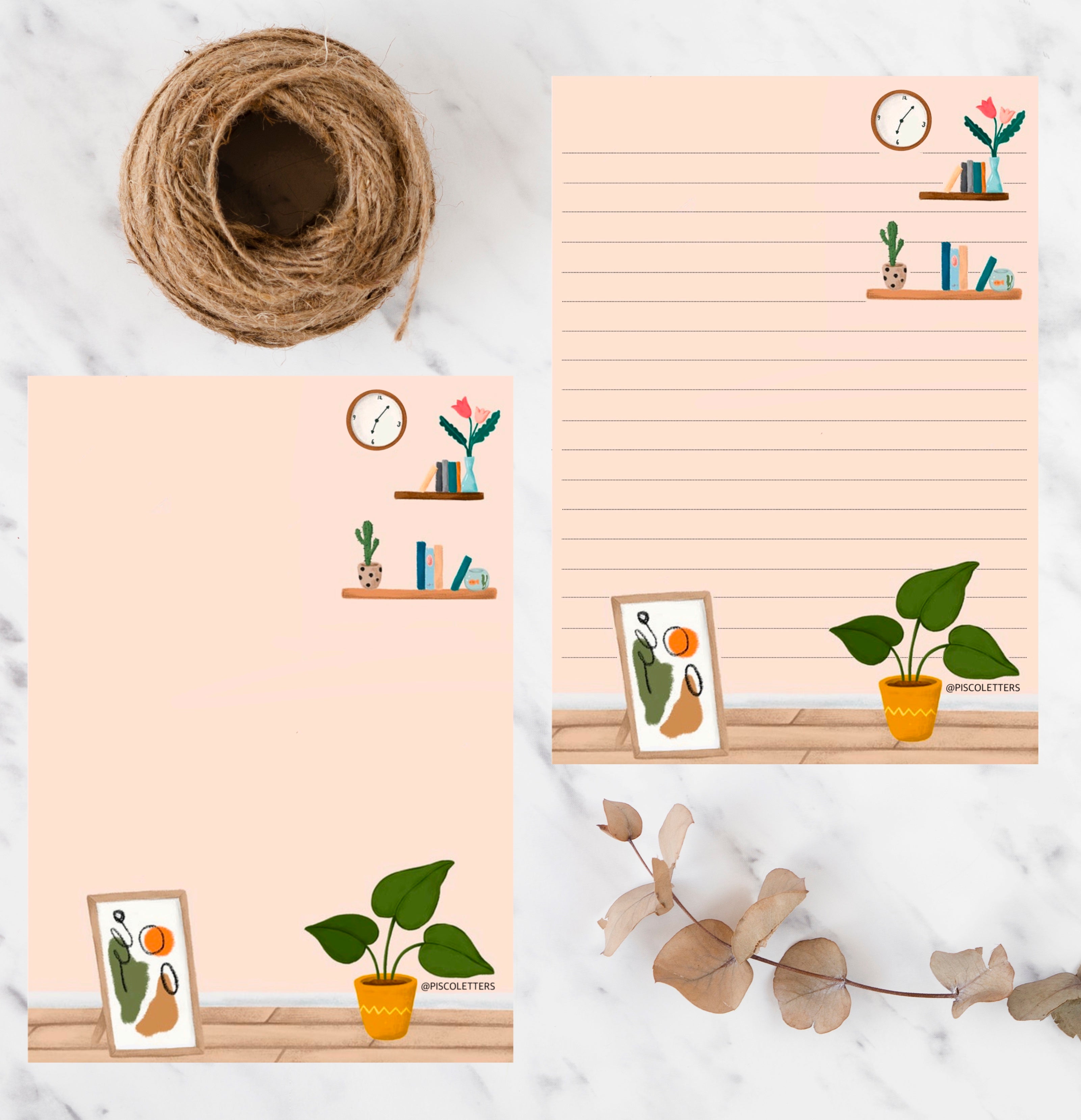Hygge printable paper – Piscoletters